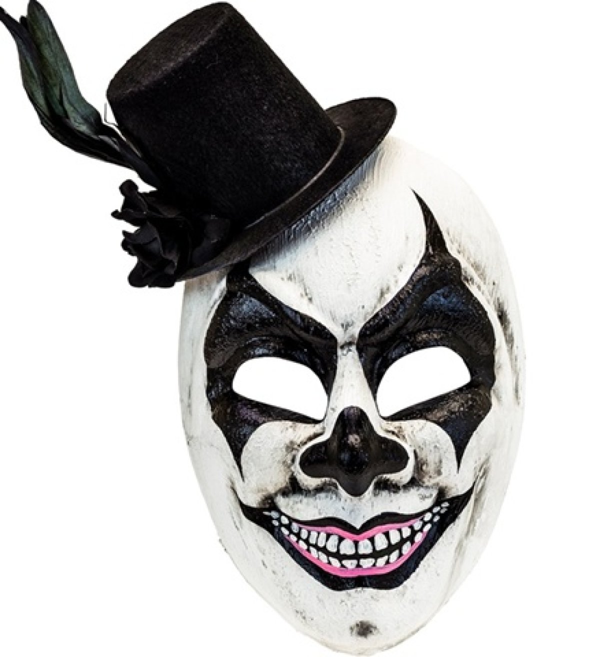 Killer Klovn Maske Med Tophat til 179 kr. på Temashop.dk