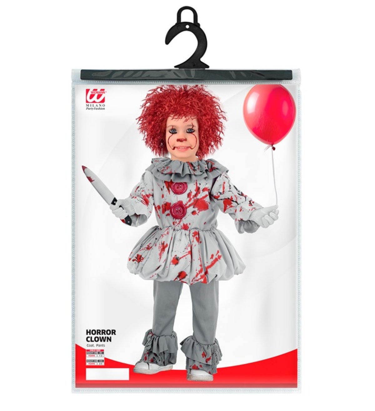 Blodig Horror Klovn Børnekostume til 159 kr. på Temashop.dk
