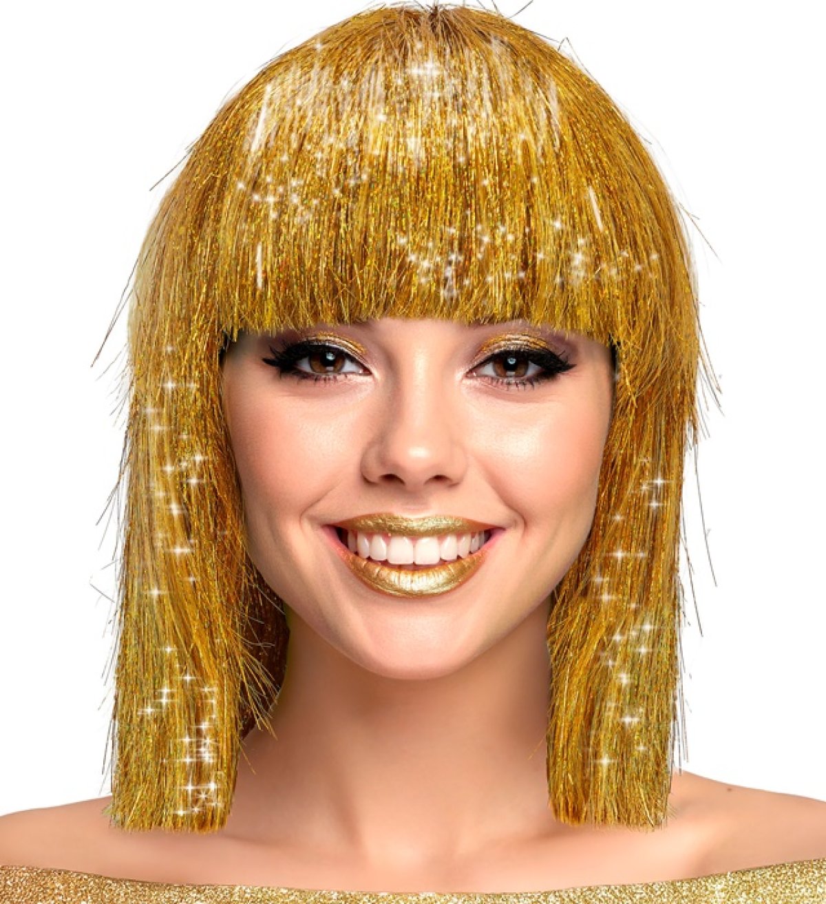 Glimmer Disko Paryk Guld til 99 kr. på Temashop.dk