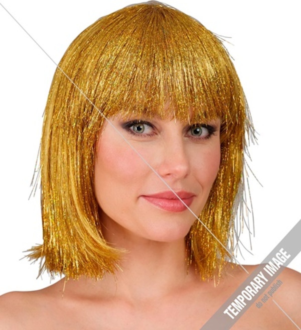 Glimmer Disko Paryk Guld til 99 kr. på Temashop.dk