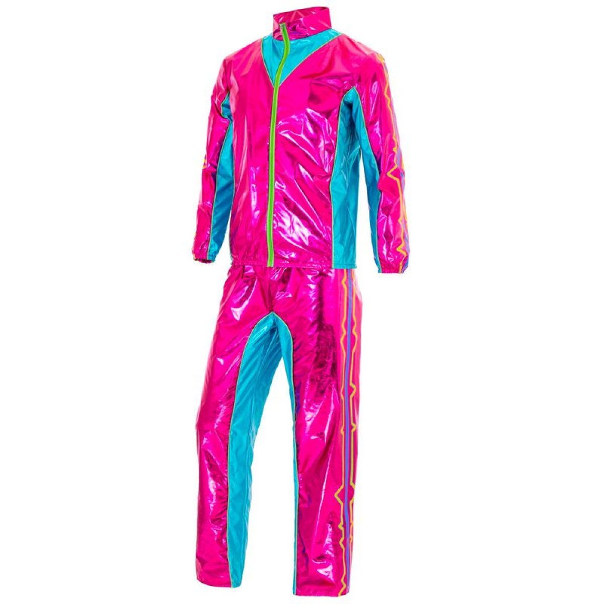 Neon Pink 80'er Træningsdragt Kostume til 399 kr. på Temashop.dk