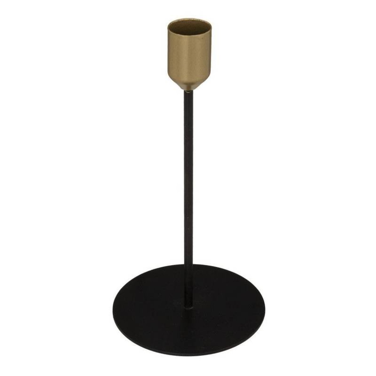 Metal Lysestager Sort/Guld til 89 kr. på Temashop.dk