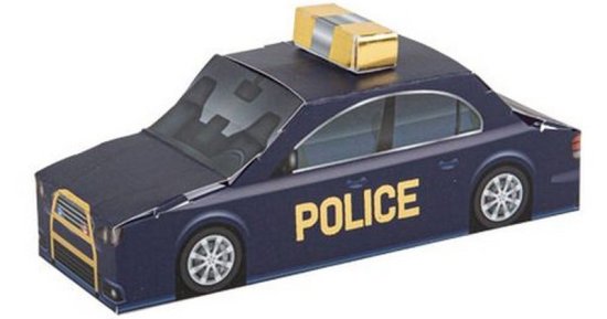 Politibil Centerpiece Dekoration til 129 kr. på Temashop.dk