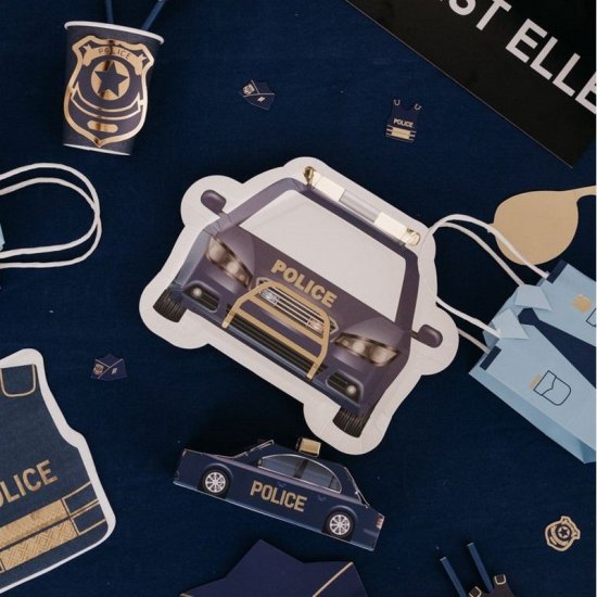 Politibil Centerpiece Dekoration til 129 kr. på Temashop.dk