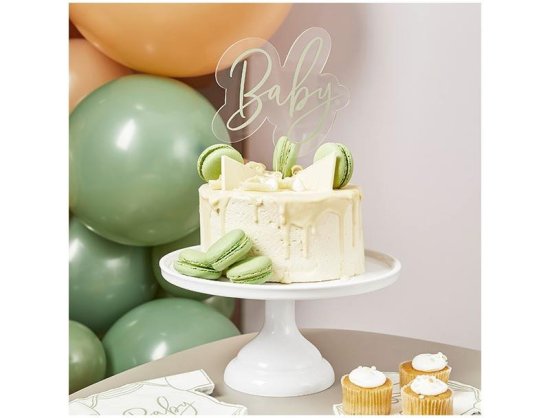 Kagepynt Babyshower - Køb Babyshower kagepynt her