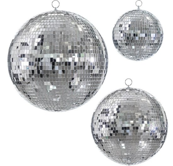 Diskokugler Sølv 3-5 cm til 69 kr. på Temashop.dk