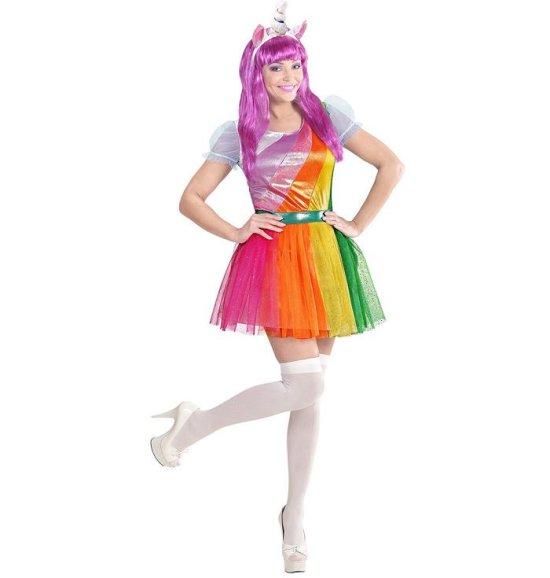 Oppustelig Enhjørning Kostume Regnbue til 799 kr. på Temashop.dk