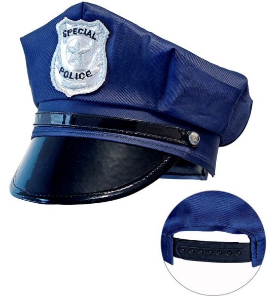 Politi hat - Køb en politihat til dit kostume på Temashop.dk