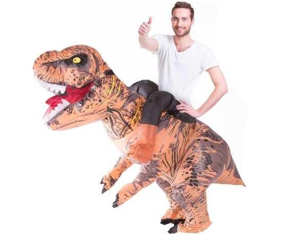 Oppustelig T-Rex Gigantisk Kostume til 699 kr. på Temashop.dk