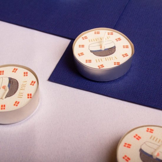 Studenterhue & Dannebrog Flag Blå til 35 kr. på Temashop.dk