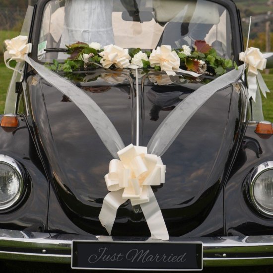 Bilpynt til bryllup - Køb pynt til bryllupsbil på Temashop.dk