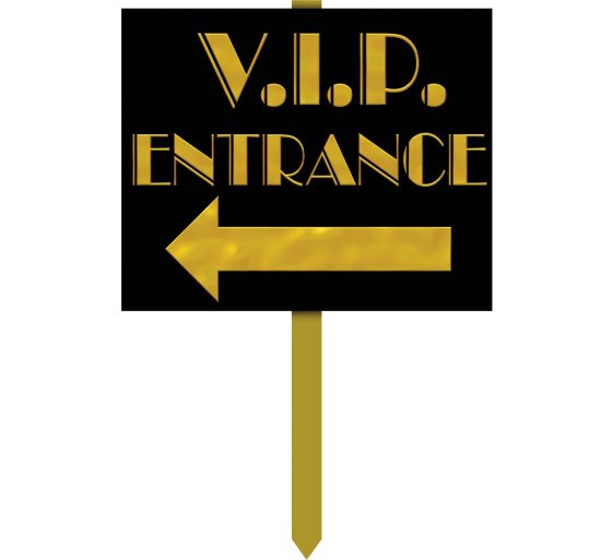 Køb V.I.P Skilt til kun 29 kr | Temashop.dk